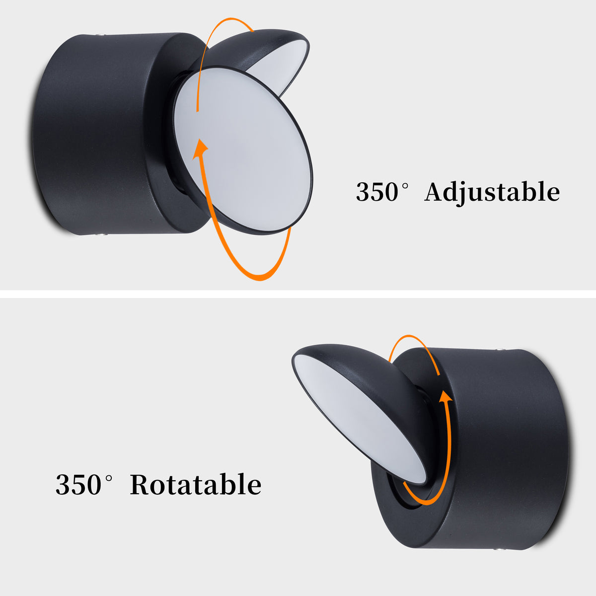 1 Light LED Spotlight 5W 3000K Dimmable Black – Harper Living