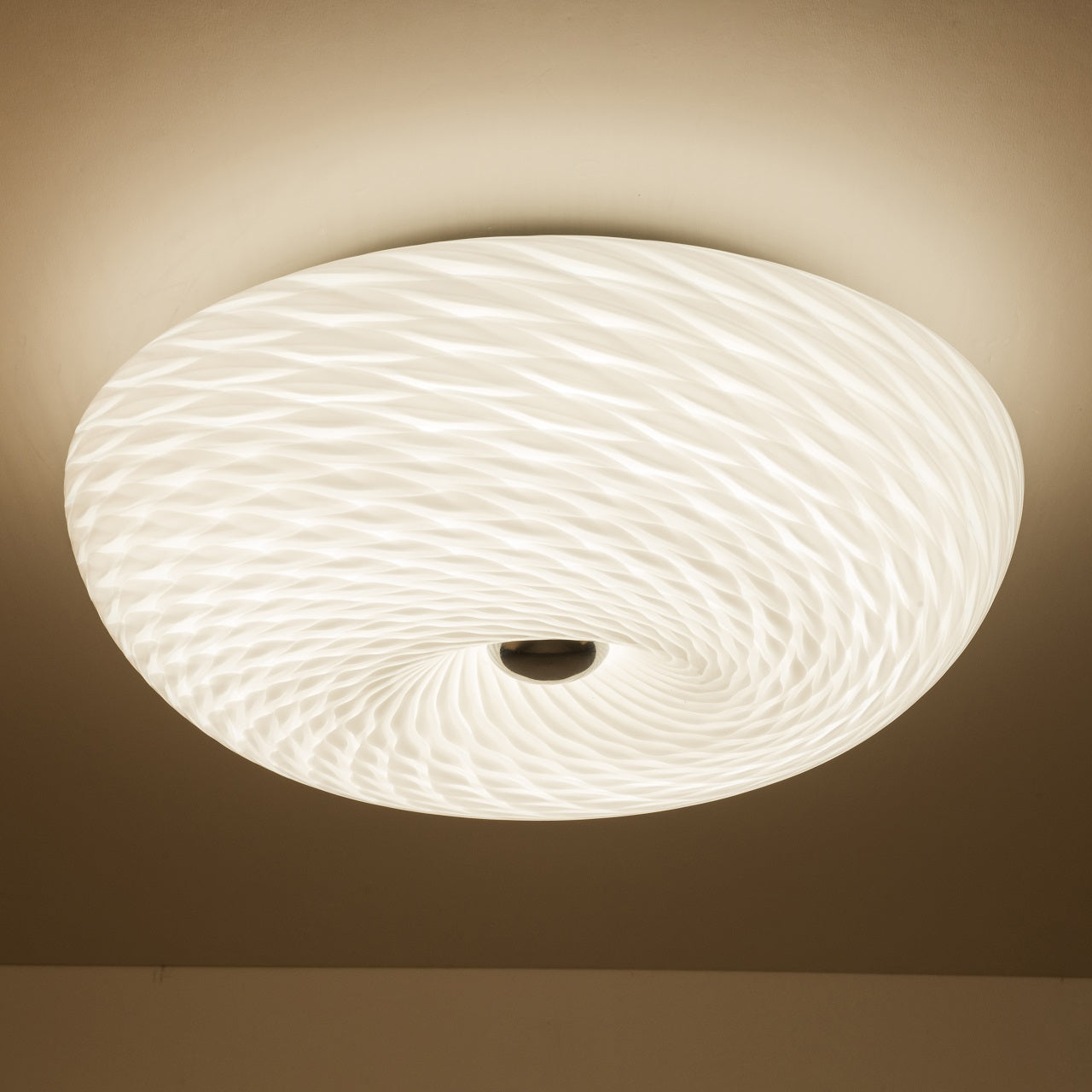 HARPER LIVING LED Ceiling Light, Glass Shade Ø:40cm, Natural White (40 ...