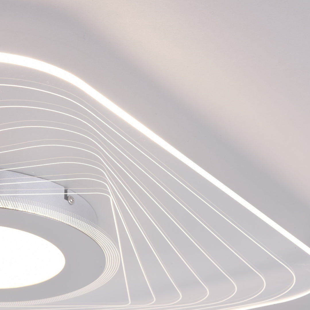 LED Ceiling Light, Square Acrylic Shade, Natural White (4000K), Non Di ...